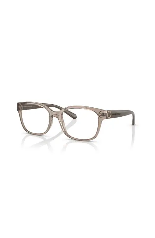 Armani Exchange 53mm Rectangle Optical Glasses - Gold