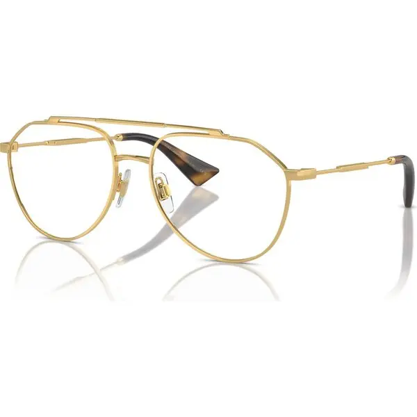 Dolce & Gabbana 55mm Pilot Optical Glasses - Gold