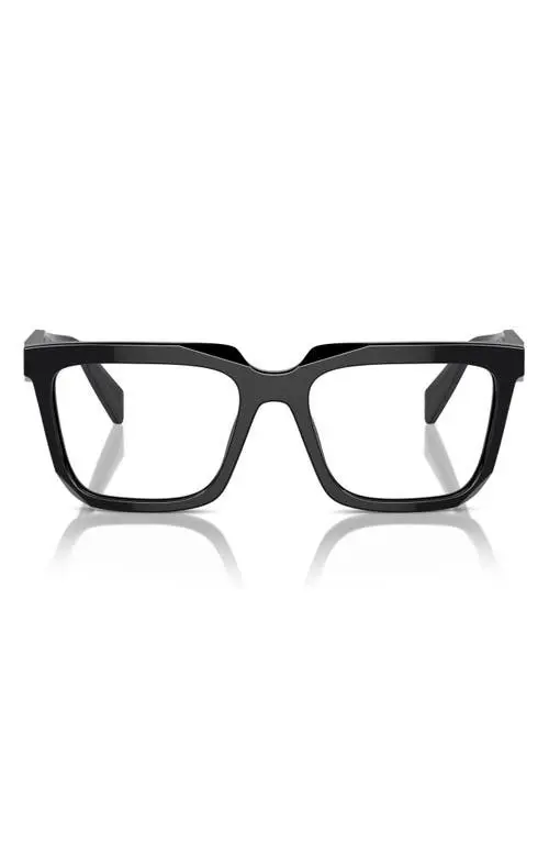 Prada Rectangular Optical Glasses - Black