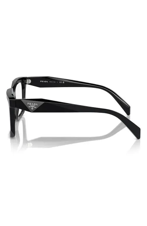 Prada Rectangular Optical Glasses - Black