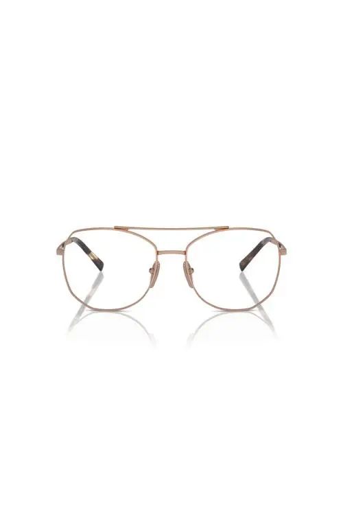 Prada 56mm Irregular Optical Glasses - Pink