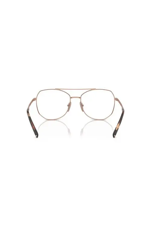 Prada 56mm Irregular Optical Glasses - Pink