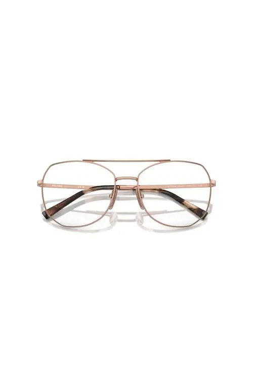 Prada 56mm Irregular Optical Glasses - Pink