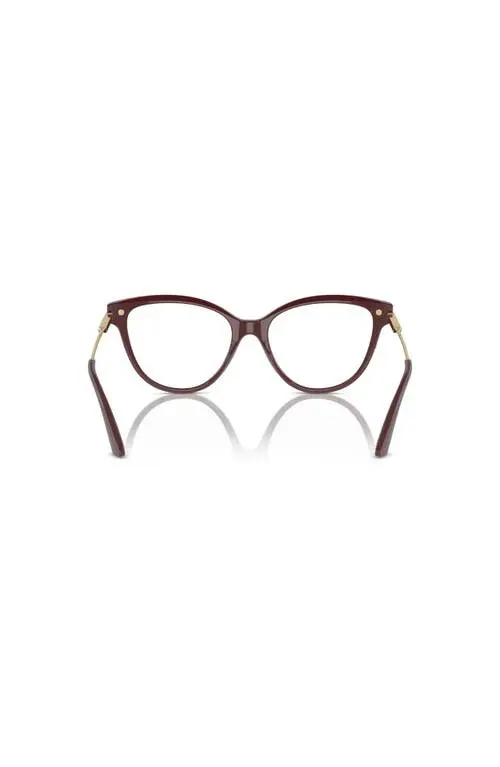 JIMMY CHOO 52mm Cat Eye Optical Glasses - Red