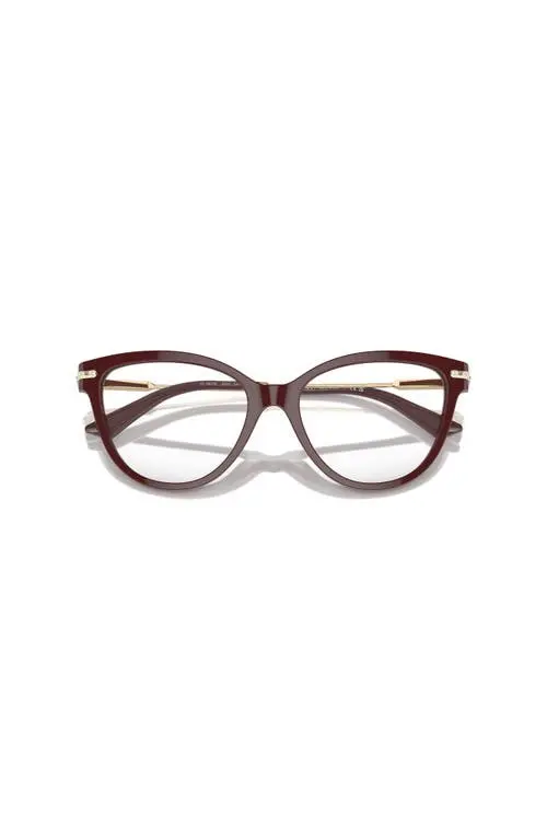 JIMMY CHOO 52mm Cat Eye Optical Glasses - Red