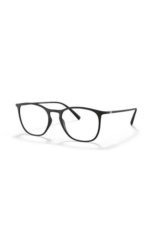Giorgio Armani 53mm Square Optical Glasses - Black