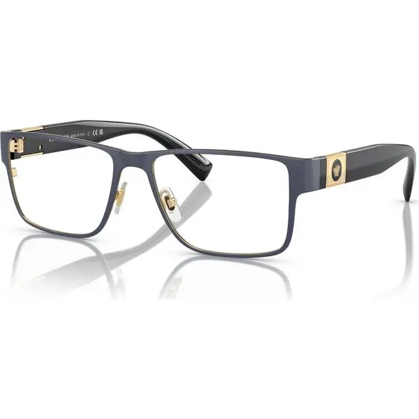 Versace 57mm Rectangle Optical Glasses - Blue