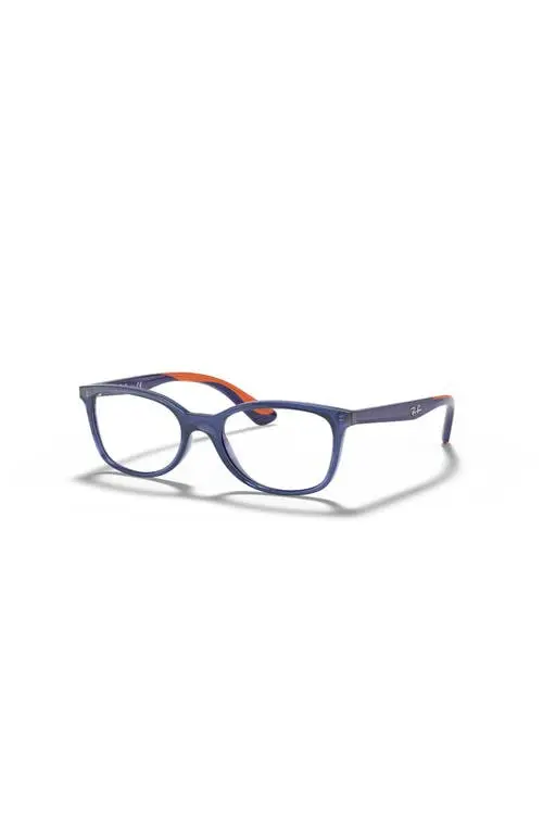 Ray-ban 47mm Square Full Rim Eyeglasses - Blue
