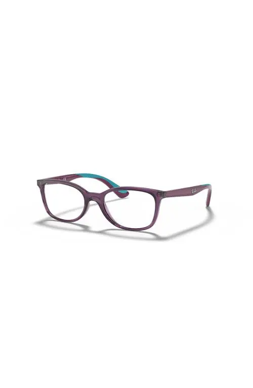 Ray-ban 47mm Square Full Rim Eyeglasses - Violet