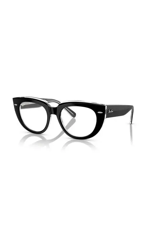 Ray-ban 48mm Square Eyeglasses - Black