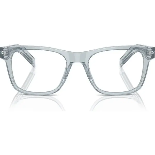 Prada 52mm Rectangle Eyeglasses - Blue