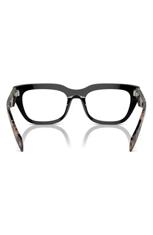 Prada Rectangular Acetate Eyeglasses - Black