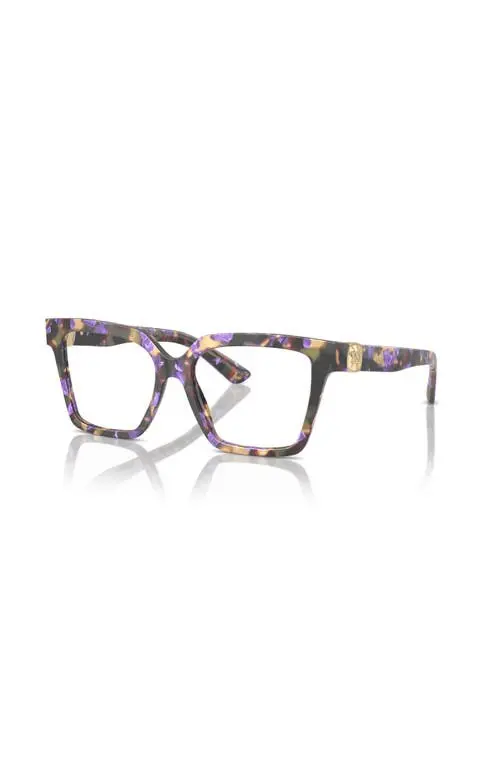 Dolce & Gabbana 53mm Square Optical Eyeglasses - Blue