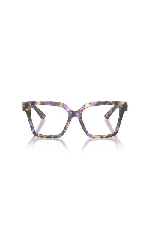 Dolce & Gabbana 53mm Square Optical Eyeglasses - Blue