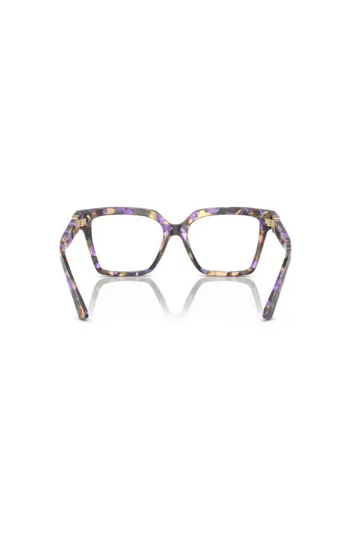 Dolce & Gabbana 53mm Square Optical Eyeglasses - Blue