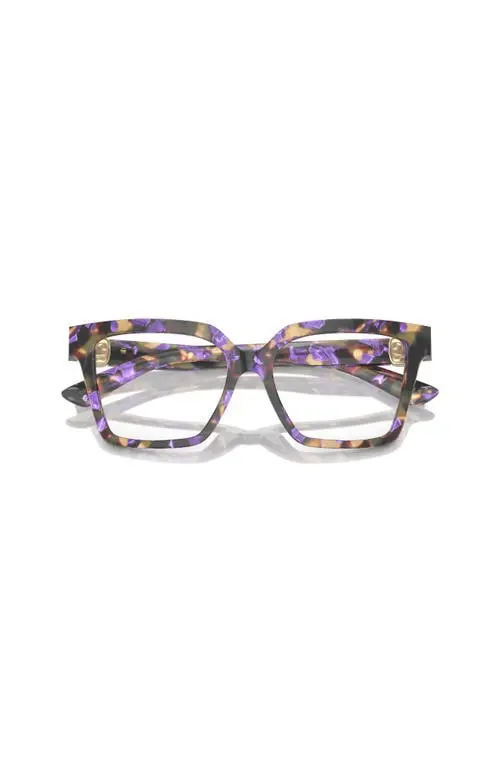 Dolce & Gabbana 53mm Square Optical Eyeglasses - Blue