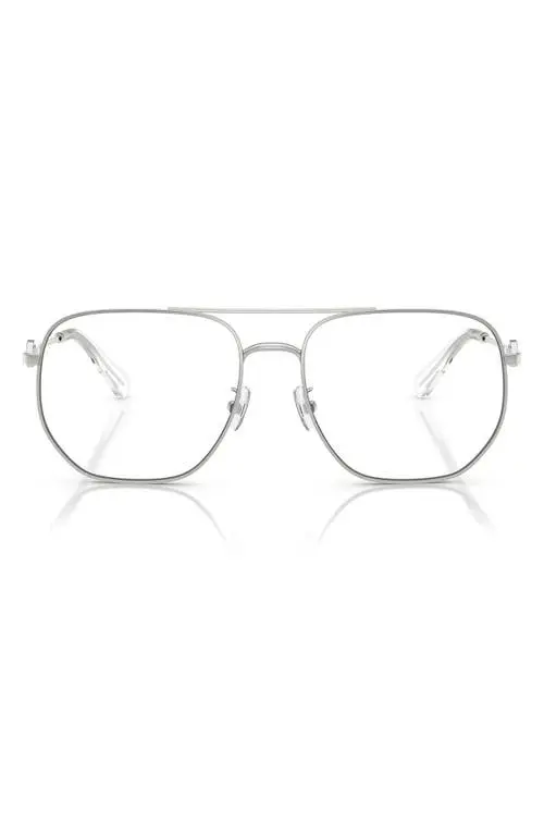 Tory Burch Pilot Optical Glasses - Silver/clear