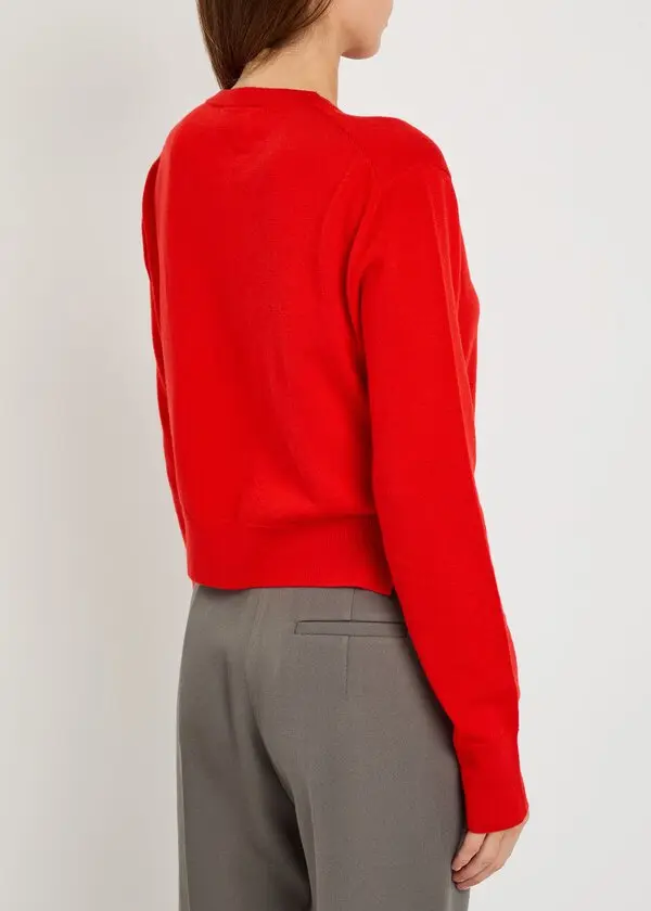 Calvin Klein Lila Wool Cardigan