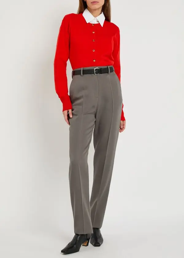 Calvin Klein Lila Wool Cardigan