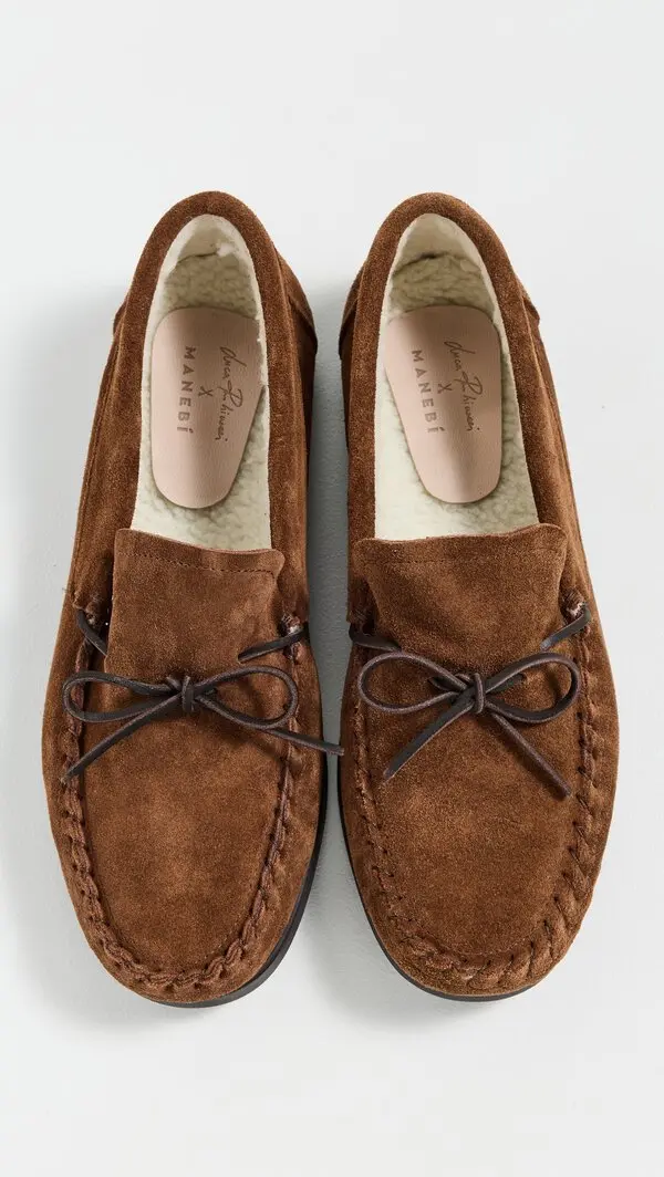 Manebí Fleece Lined Moccasin Slippers