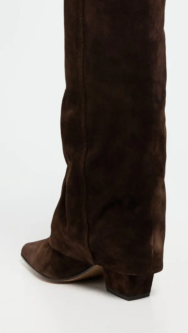 Paris Texas Jane Fold-over Suede Boots