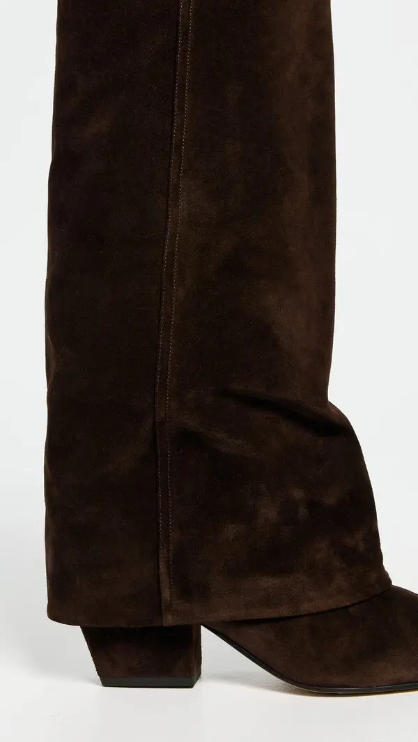 Paris Texas Jane Fold-over Suede Boots