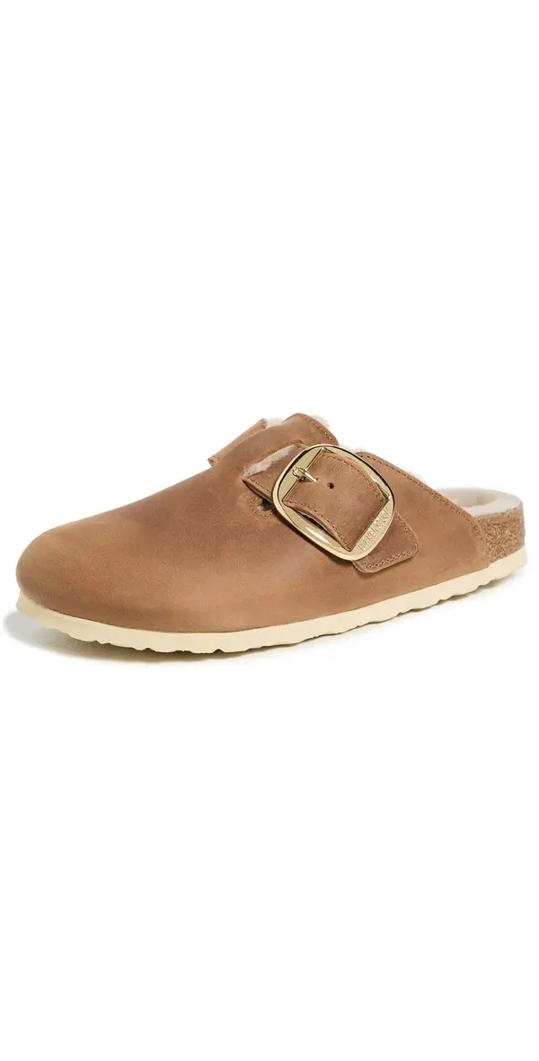 BIRKENSTOCK Boston Big Buckle Shearling Clogs
