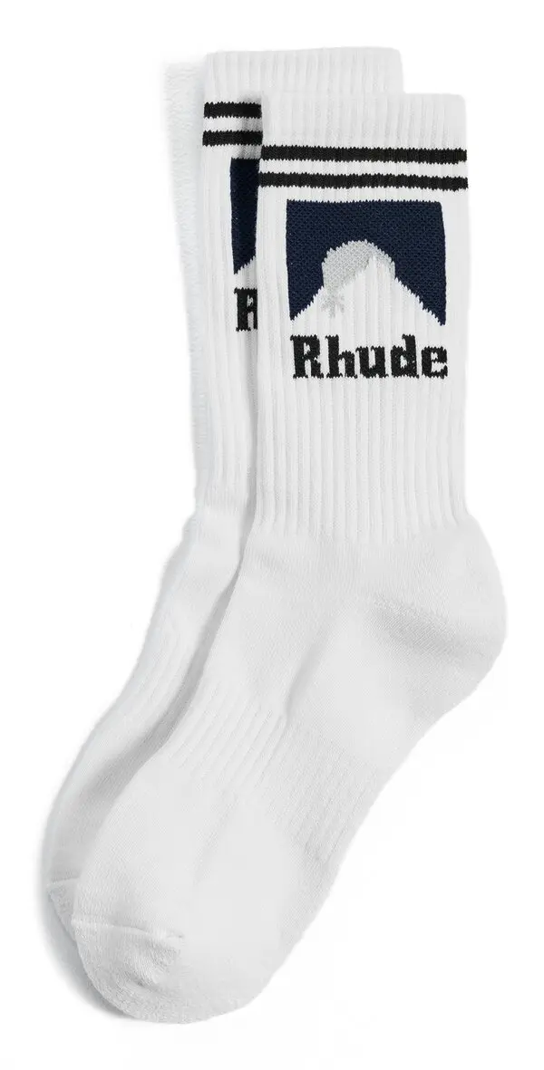 Rhude Moonlight Socks - White / Navy