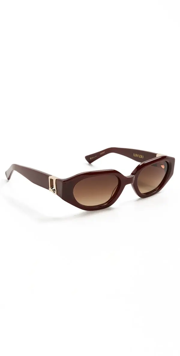 LUV LOU The Freddie Sunglasses - Cherry