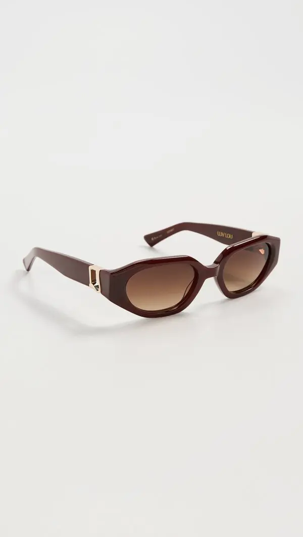 LUV LOU The Freddie Sunglasses - Cherry