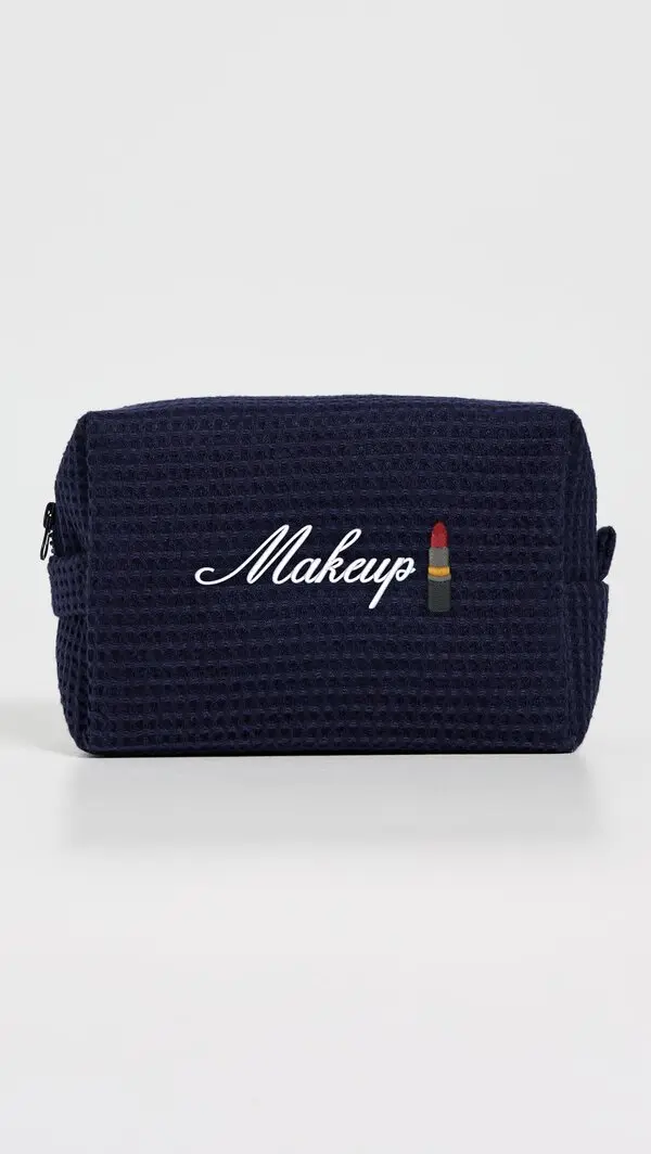 ABBODE Makeup Waffle Pouch - Navy