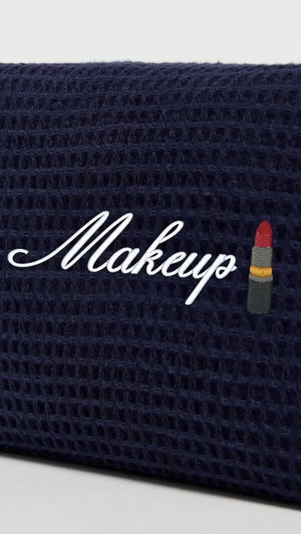 ABBODE Makeup Waffle Pouch - Navy