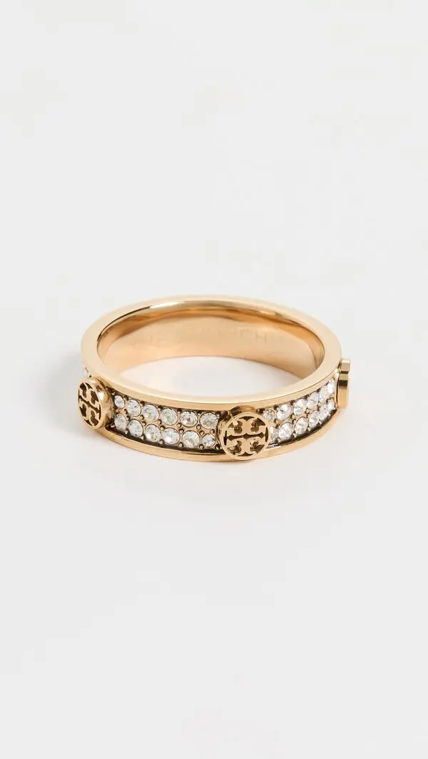 Tory Burch Icon Pave Ring