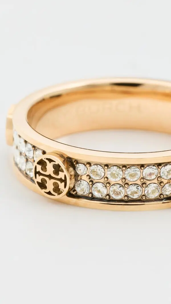 Tory Burch Icon Pave Ring