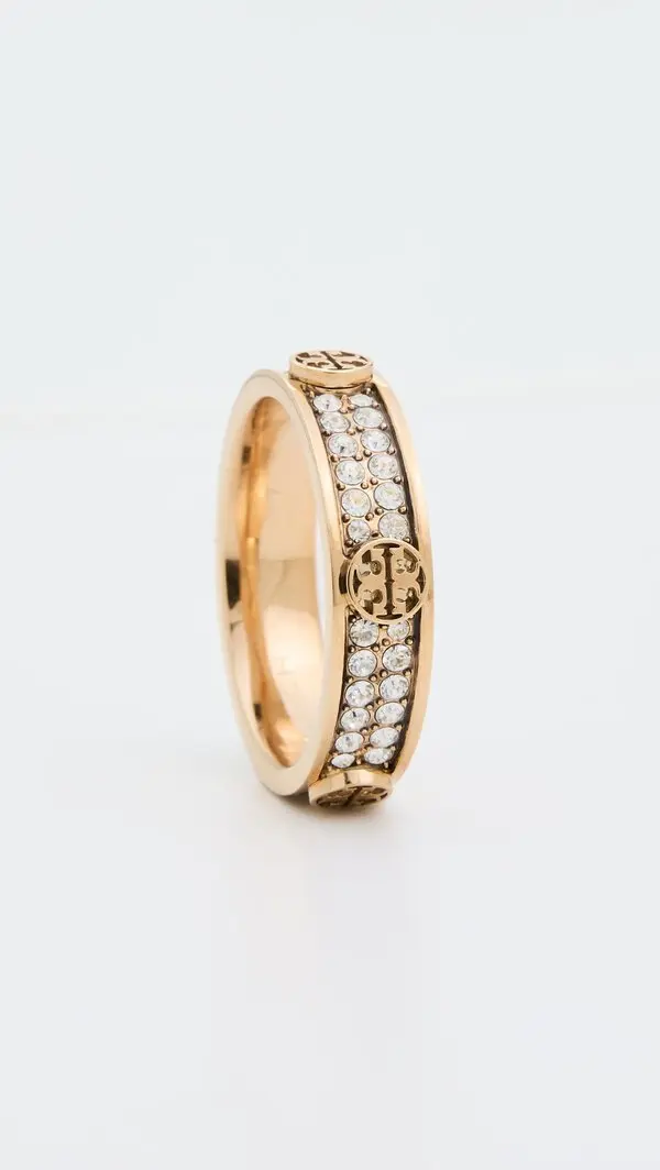 Tory Burch Icon Pave Ring