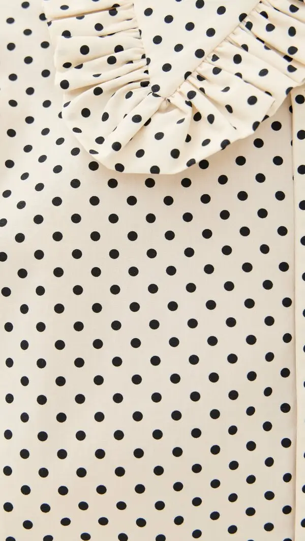 TANNER FLETCHER Pippa Polka-dot Button Down Shirt