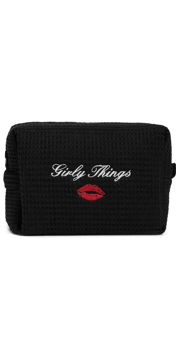 ABBODE Girly Things Waffle Knit Pouch