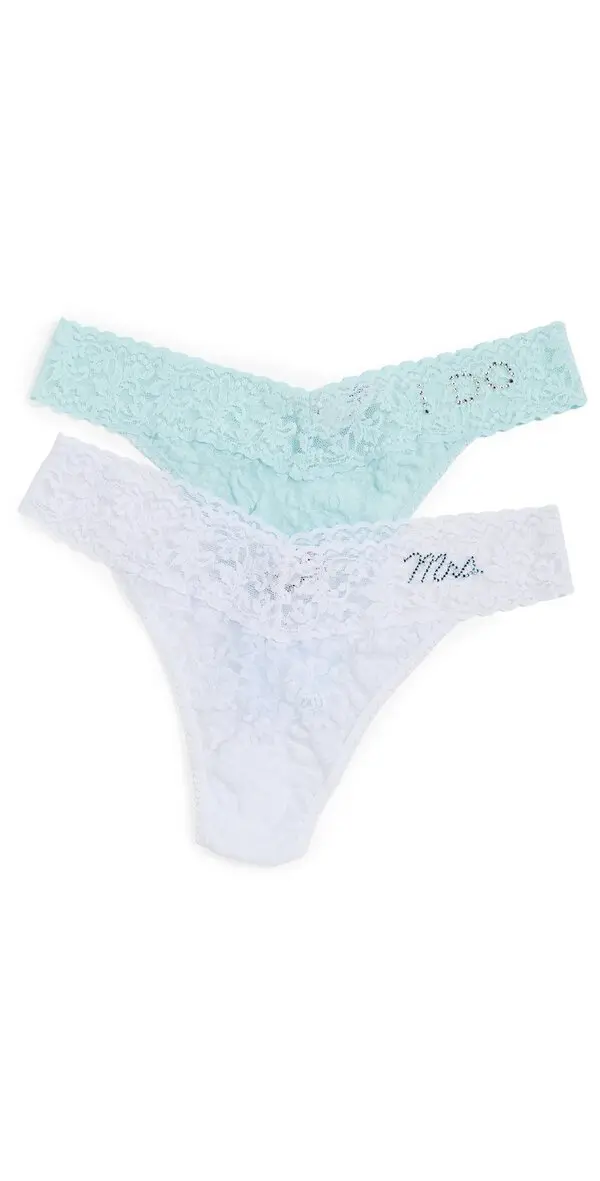 Hanky Panky I Do & Mrs Original Rise Thong Box Set - Clwh