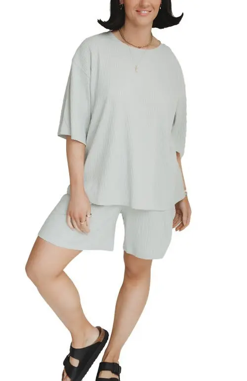 TURTLEDOVE LONDON Organic Cotton Ribbed Shorts