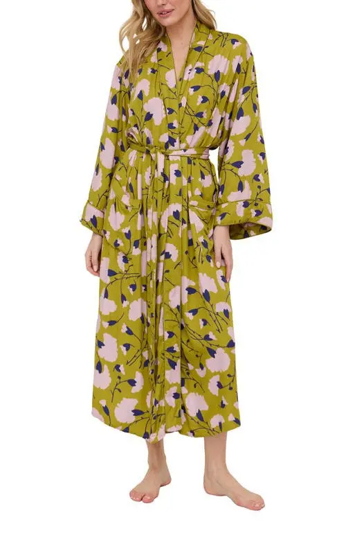 LILY AND LIONEL Corina Long Sleeve Robe - Green