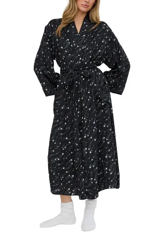 LILY AND LIONEL Corina Long Sleeve Robe - Shooting Star Print