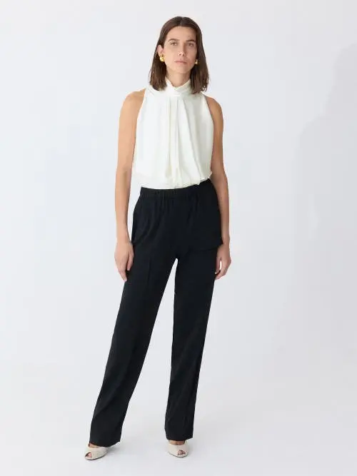 CALLAS MILANO Relaxed Fit Pull-on Pant - Black