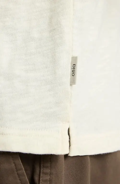 Onia Heavyweight Slub Polo - Ecru