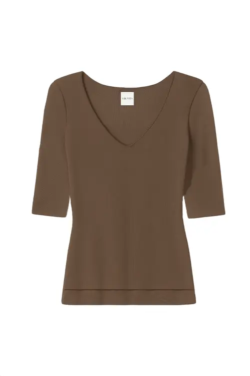 VIR VITA Agnes Top - Chestnut