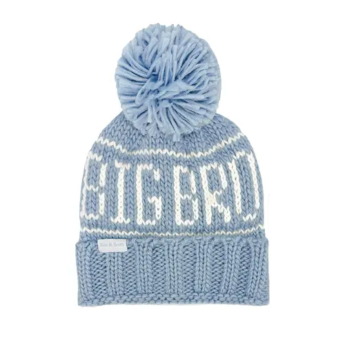 BITS & BOWS Bobble Beanie - Blue