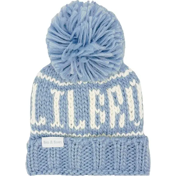BITS & BOWS Bobble Hat - Blue