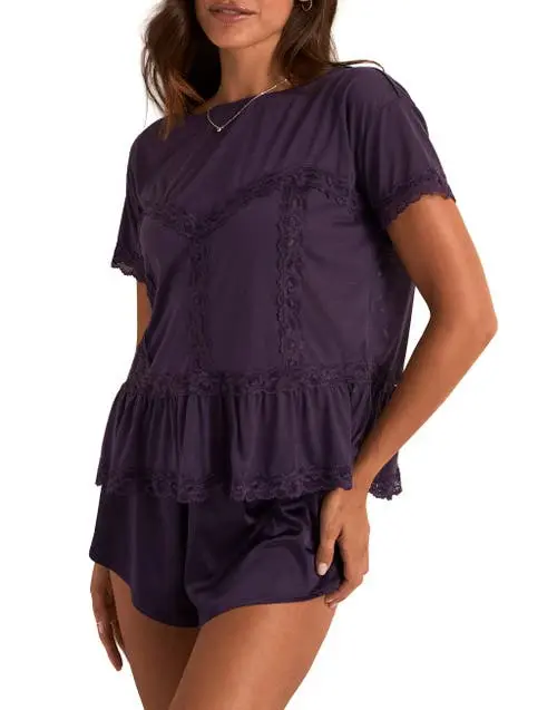 ADORE ME Patrice Pajama Set - Dark Purple