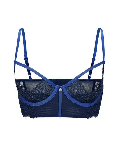 ADORE ME Chevelle Unlined Cupless Bra - Dark Blue