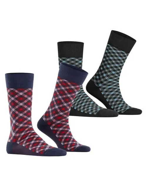 Falke Smart Check 2-pack Dress Socks
