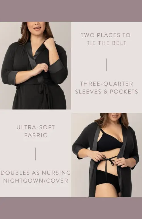 KINDRED BRAVELY Emmaline Robe- Fits 1x/2x - Black